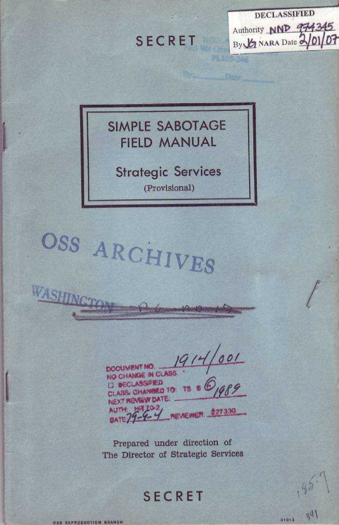 9 Acts of Sabotage UPDATED - Thom Byxbe's Research Desk