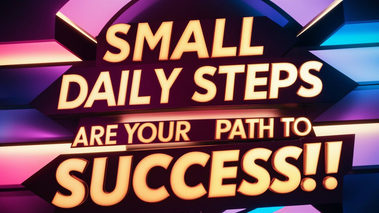 Small Daily Steps Are Your Path to Success! - Thom Byxbe's Research Desk